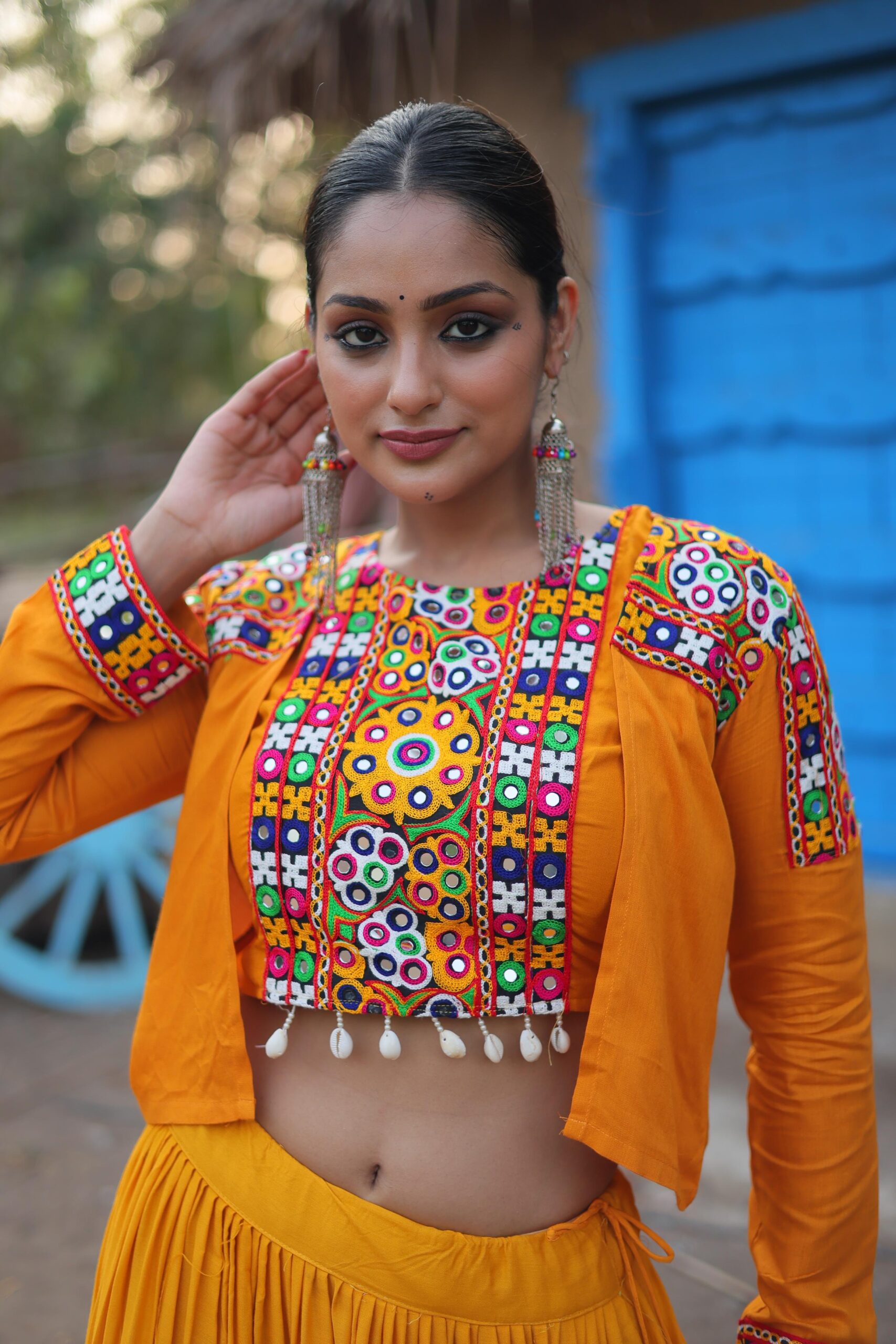 New Designer Navratri Chaniya Choli With Koti And Big Flair - Ethnic Suits