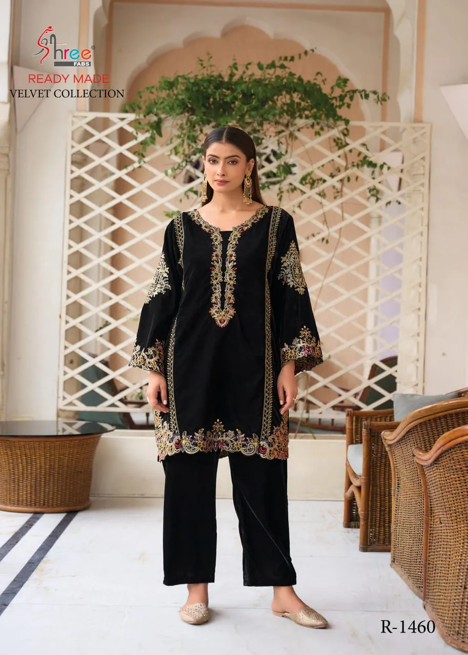Velvet Embroidery Code Set Shree Fabs - Ethnic Suits