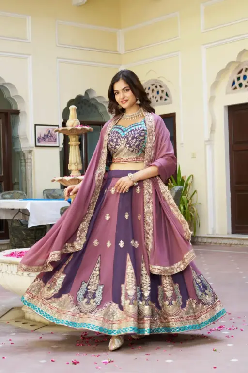 Stylish Embroidered Readymade Lehenga for Ladies - Ethnic Suits